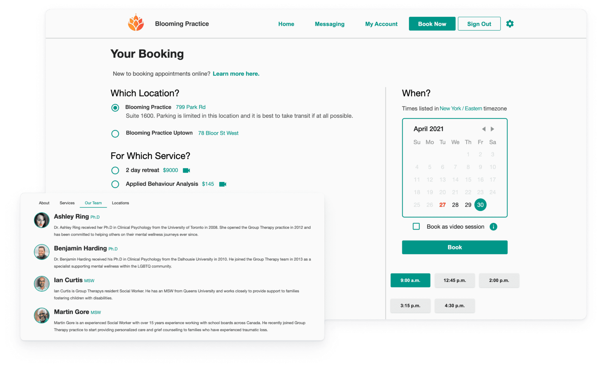 Client Portal - Owl Practice Canada