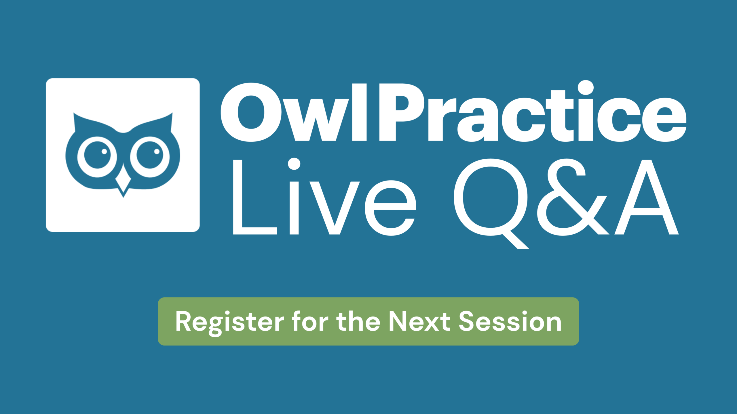 Live Q&A | Owl Practice Canada